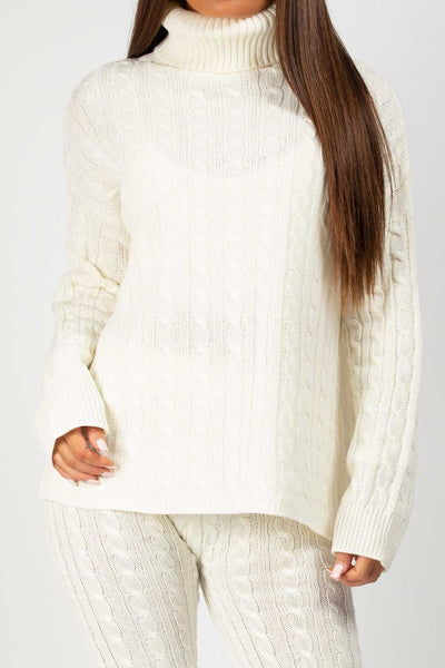 Cream Knitted Loungewear Set – Styledup.co.uk